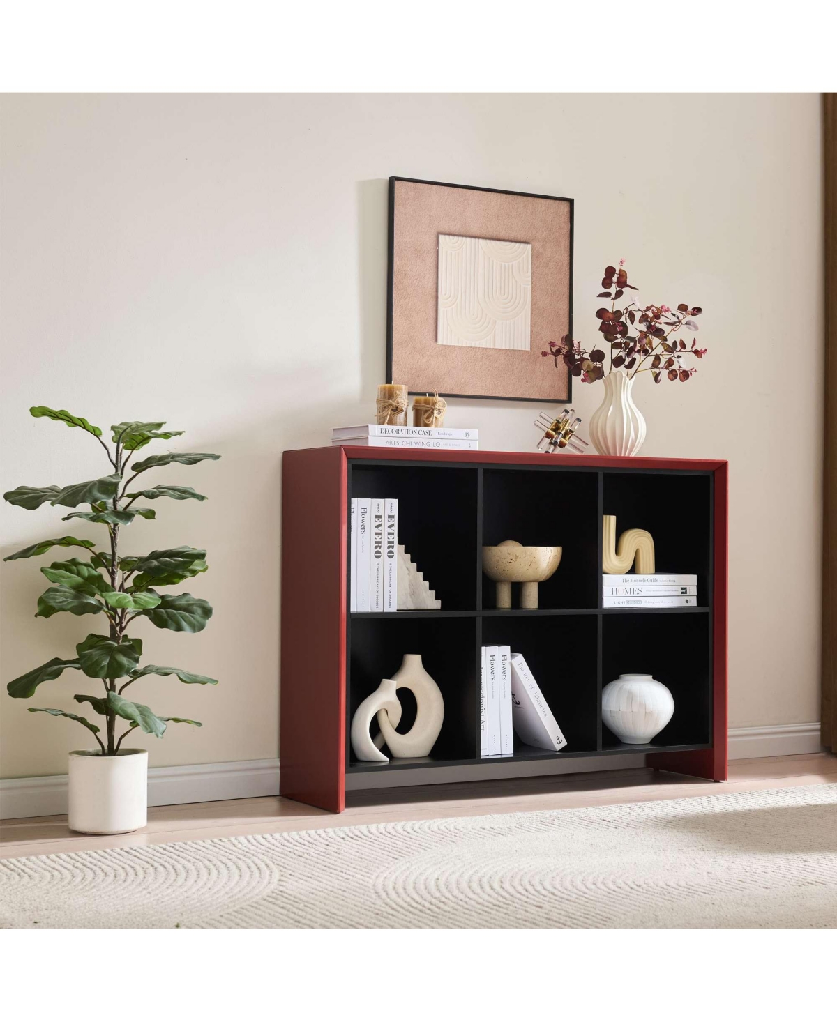 Click here for Kings Brand Furniture 6-Cube Storage Shelf - Red prices