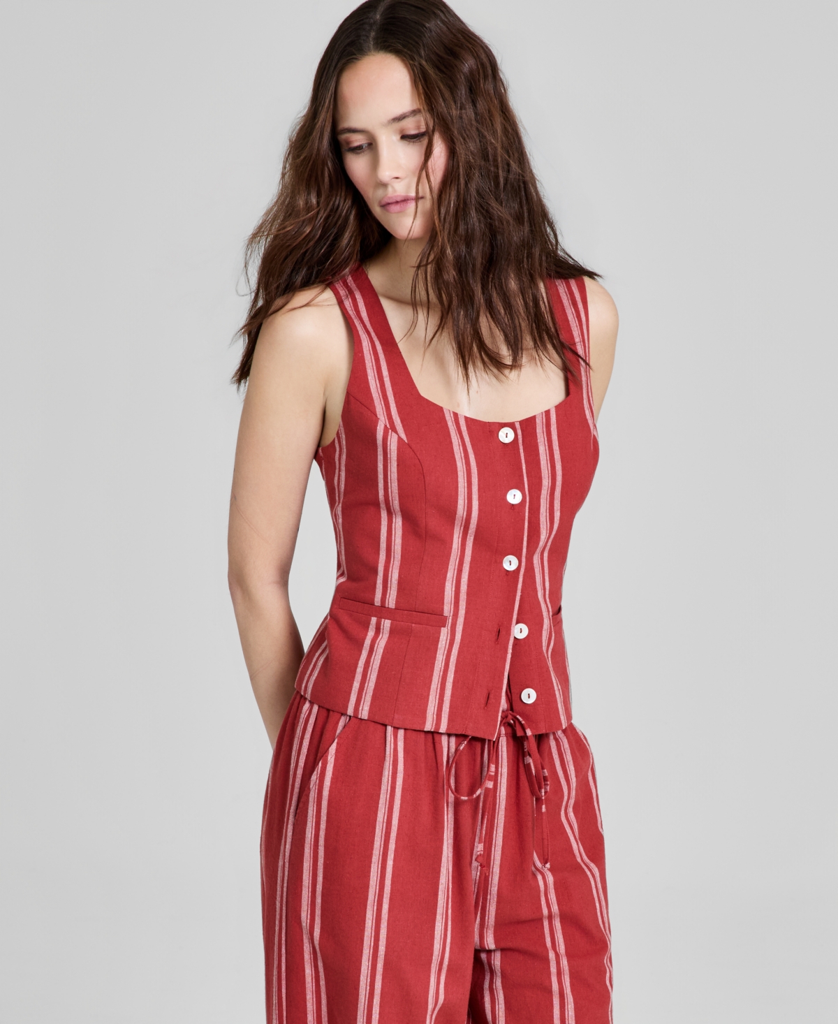 Click here for And Now This Petite Square Neck Vest  Macys Exclus... prices