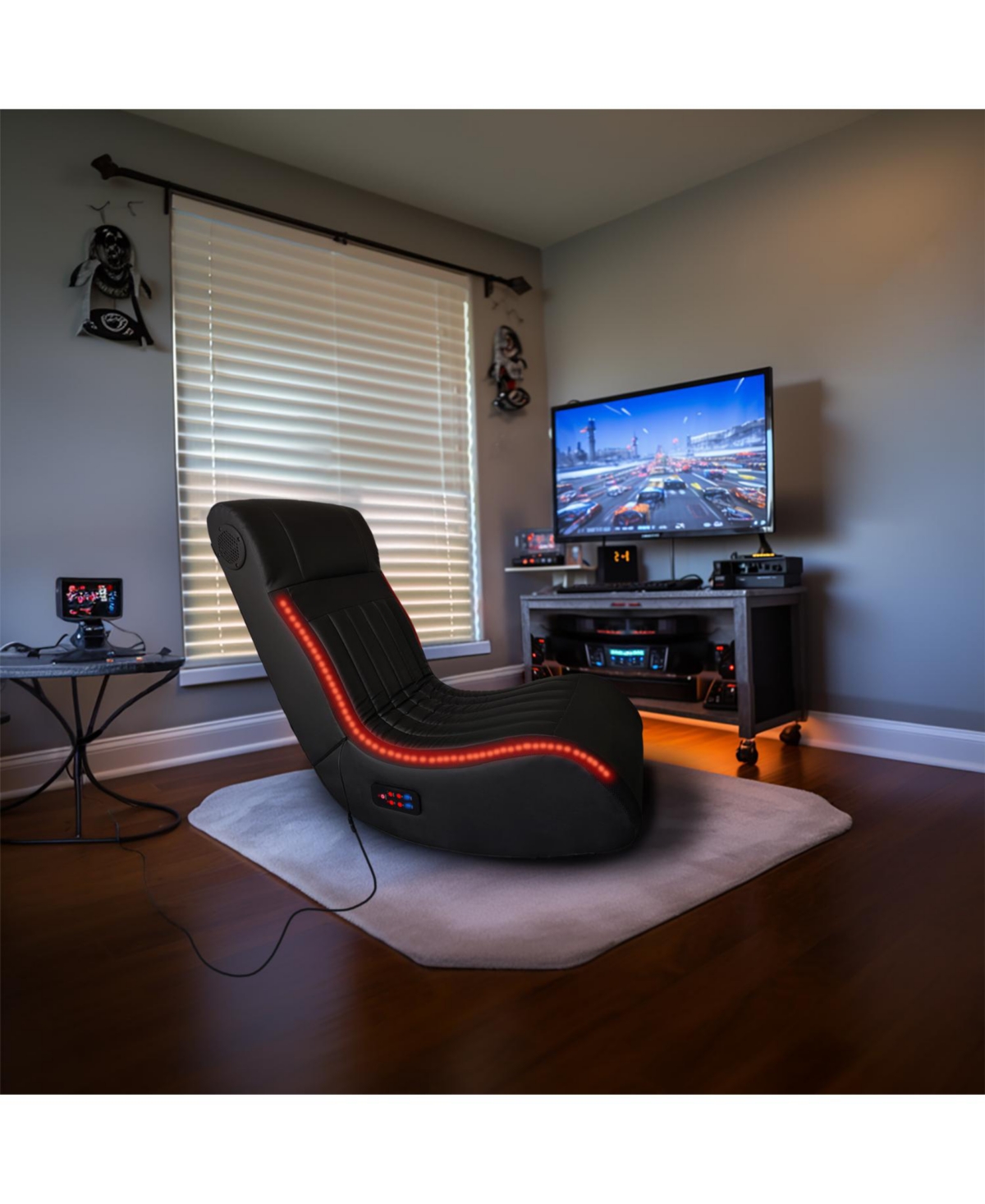 Click here for Streamdale Furniture Foldable Gaming Chair with LE... prices