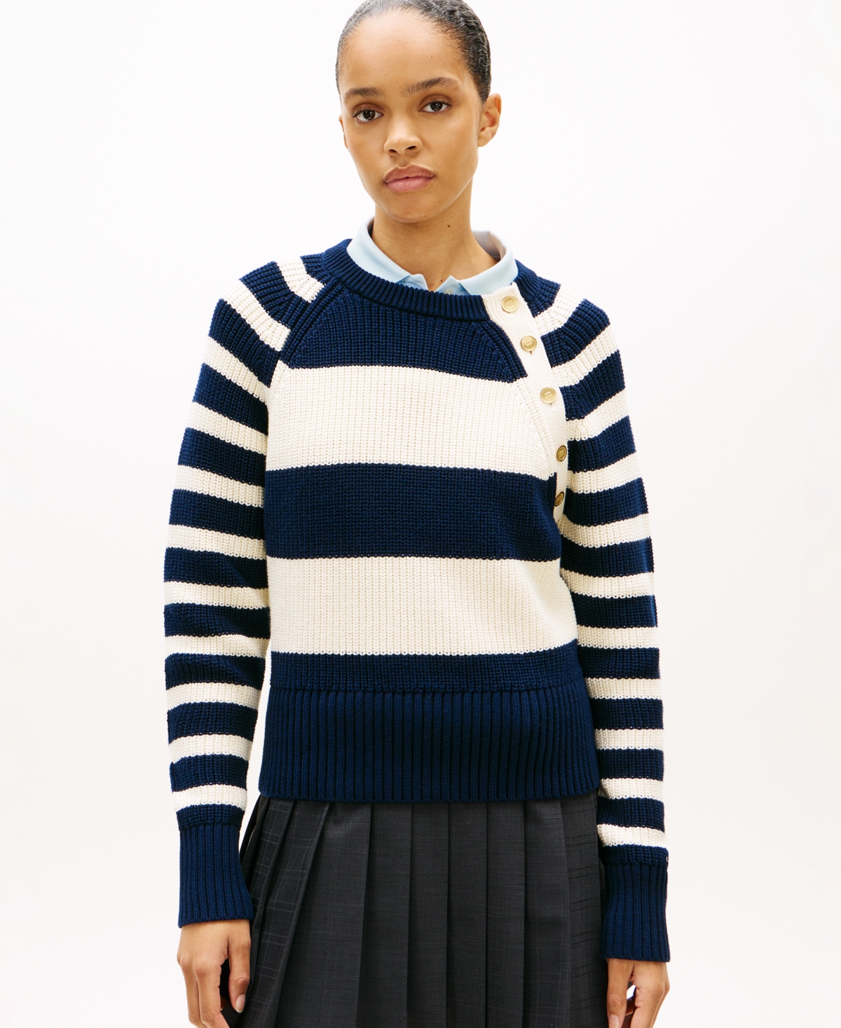 Click here for Tommy Hilfiger Womens Gold-Tone Button Utility Cre... prices