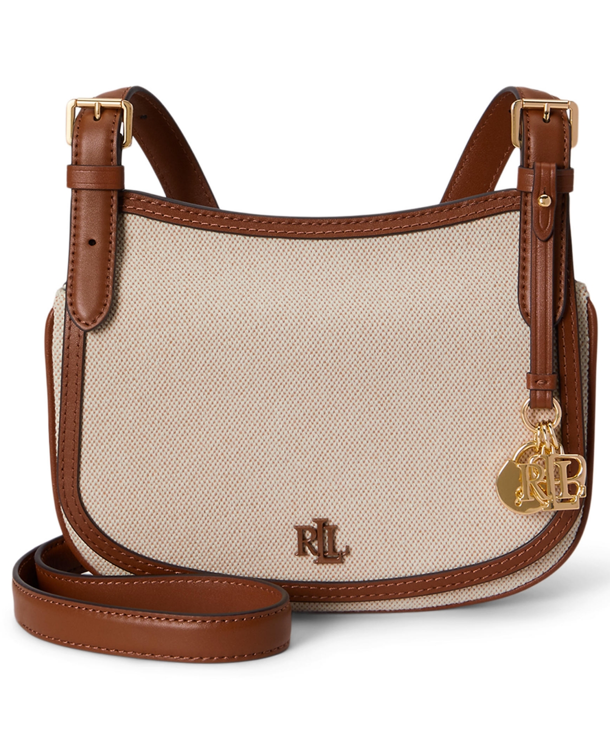 Click here for Lauren Ralph Lauren Canvas Small Marcy Crossbody B... prices
