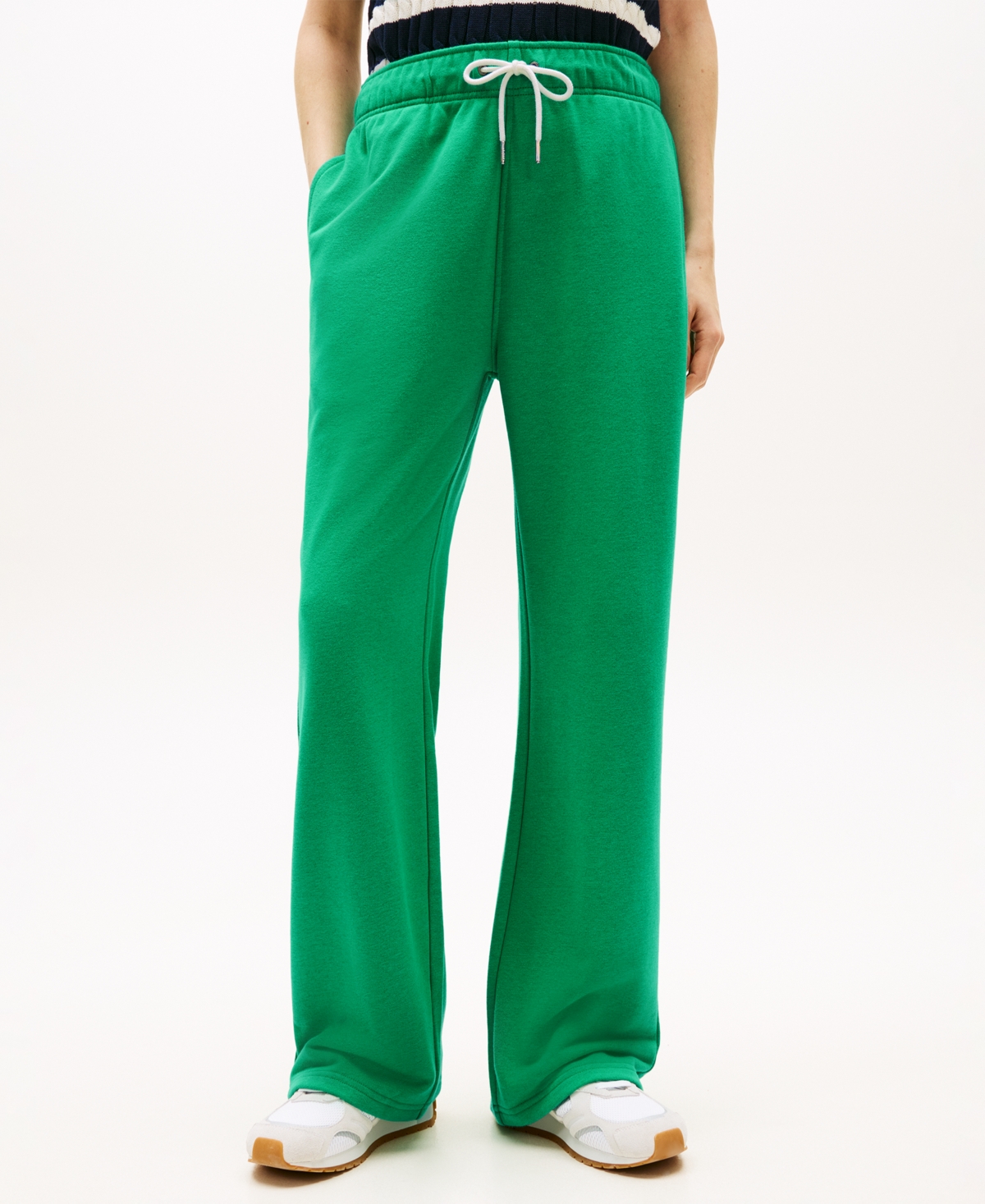 Click here for Tommy Hilfiger Womens Wide-Leg Track Pants - Jade... prices