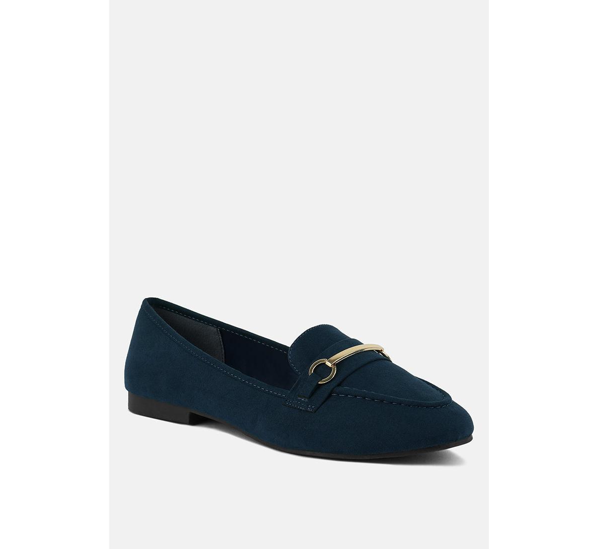 Click here for London Rag Womens Masha Formal Bit Loafers - Navy... prices