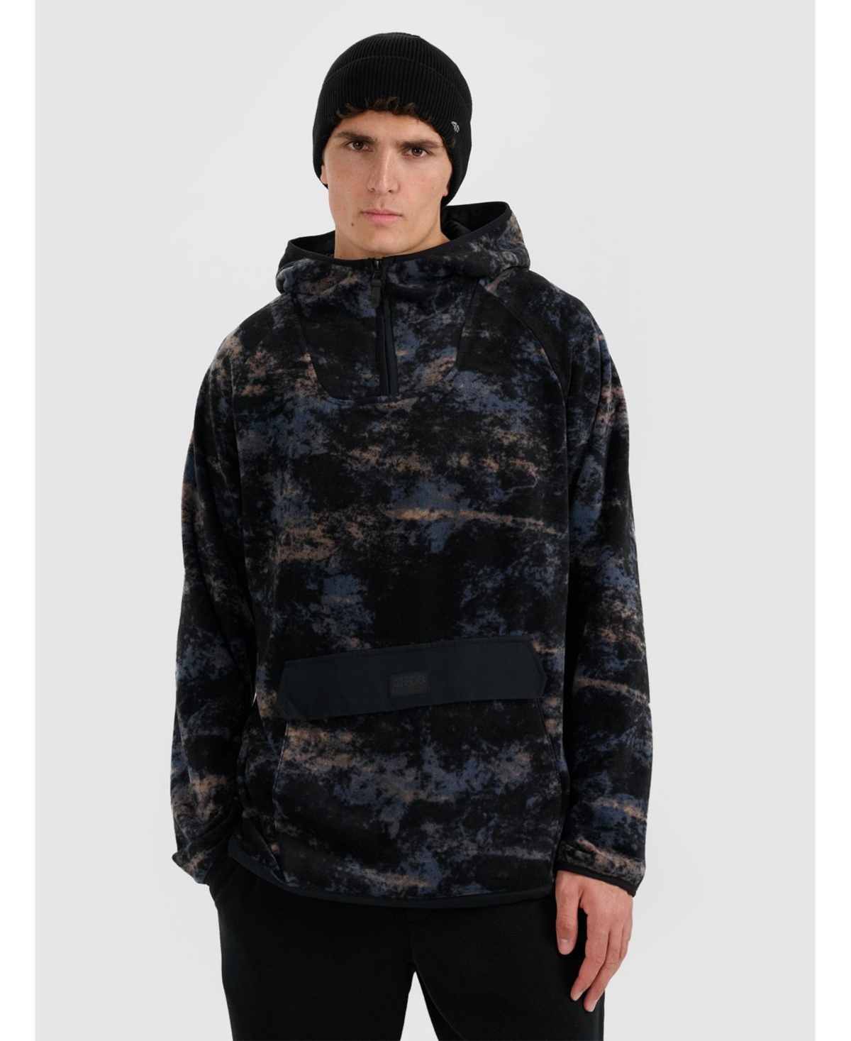 Click here for 4F Mens regular fleece with hood - multicolour - O... prices