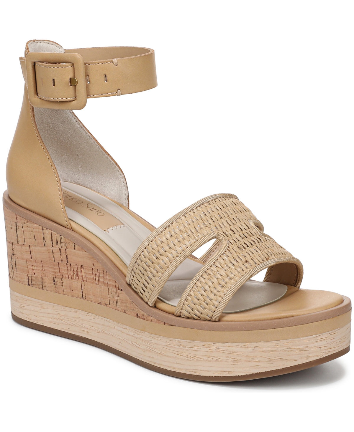 Click here for Franco Sarto Womens Madaya Round Toe Strappy Sanda... prices