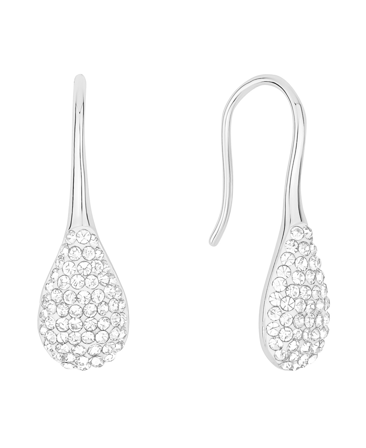 Click here for And Now This Crystal Paved Drop Wire Hook Earrings... prices