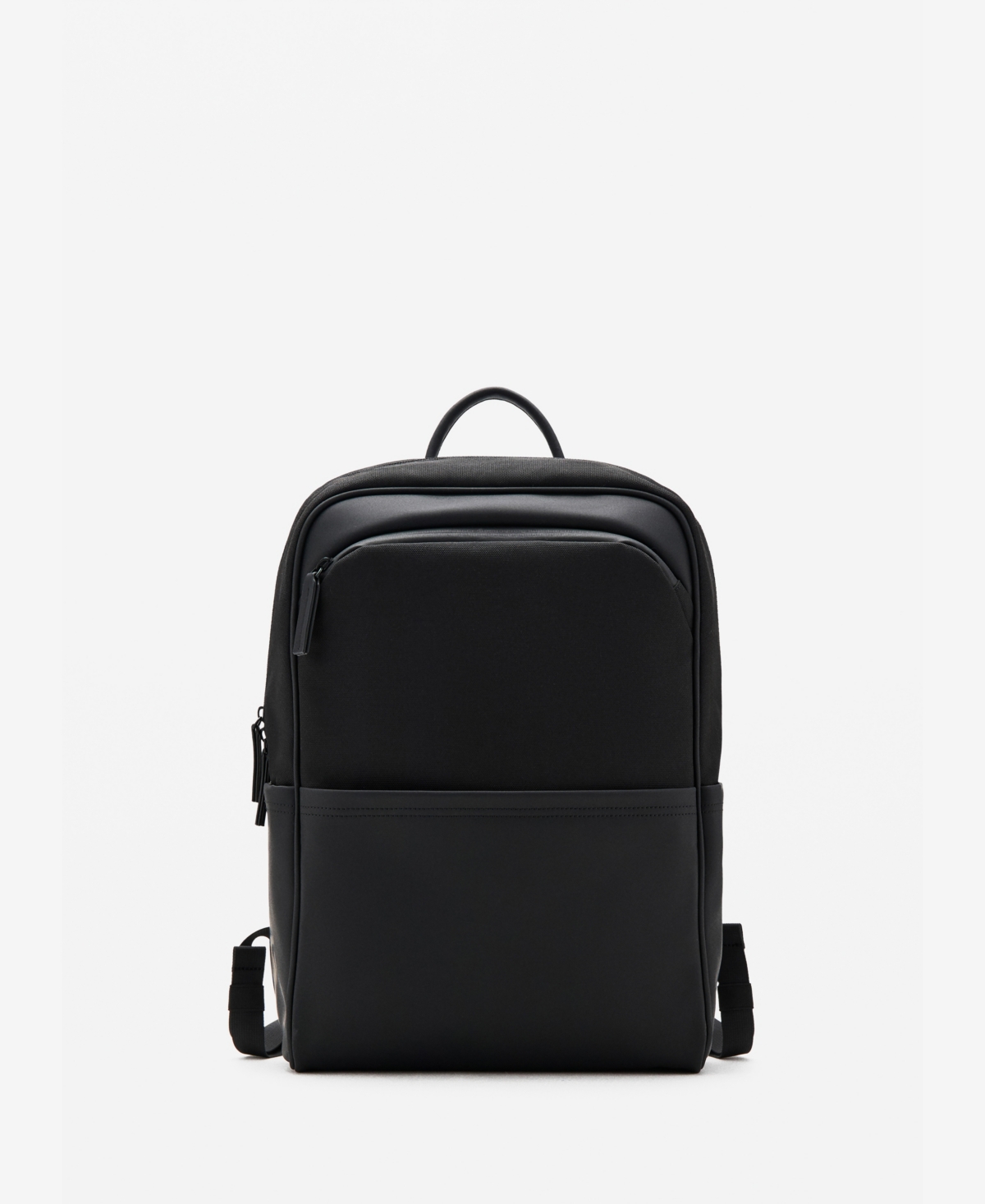 Click here for Mango Mens Pockets Multi-Functional Backpack - Bla... prices