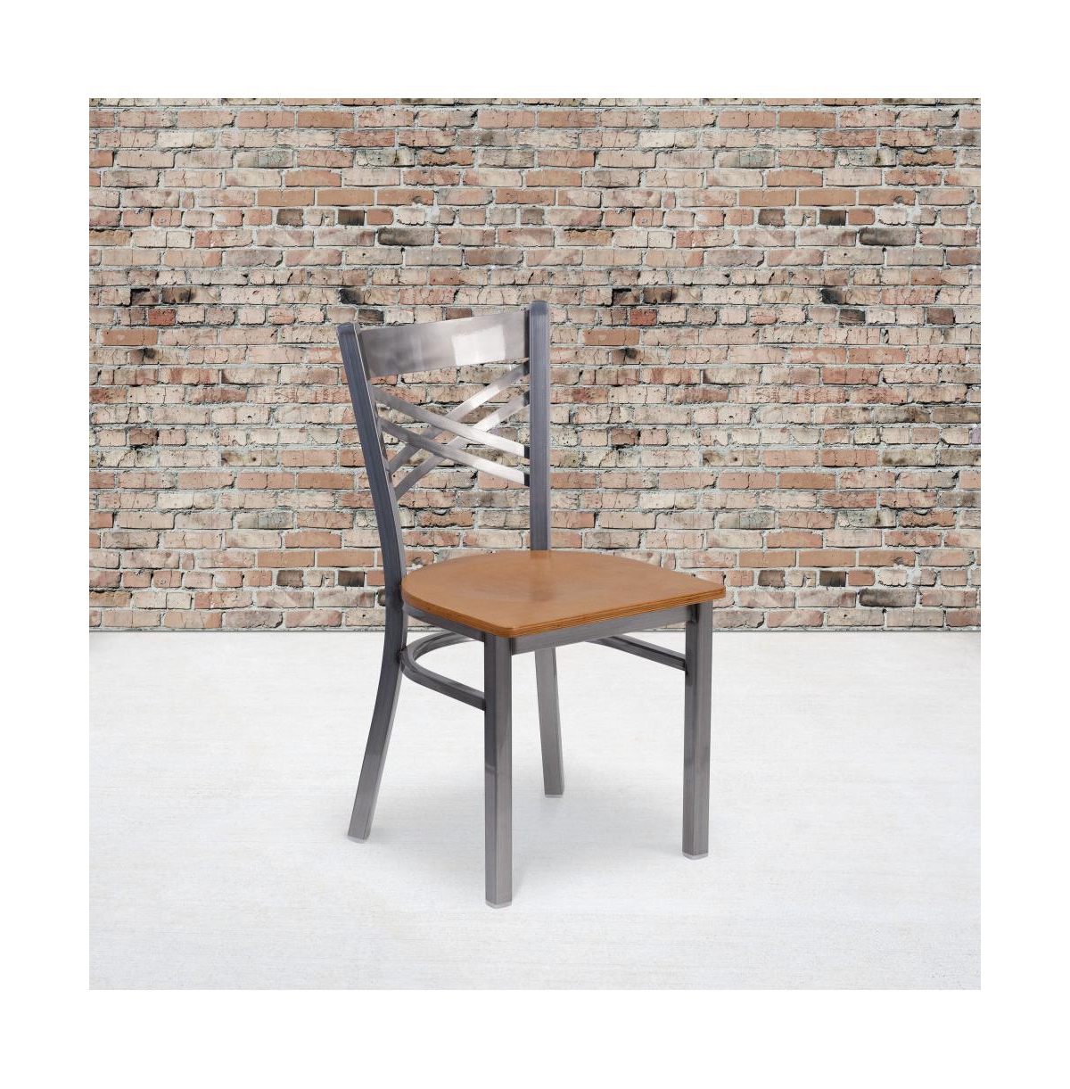 Click here for Emma+Oliver 2 Pack Clear Coated "X" Back... prices