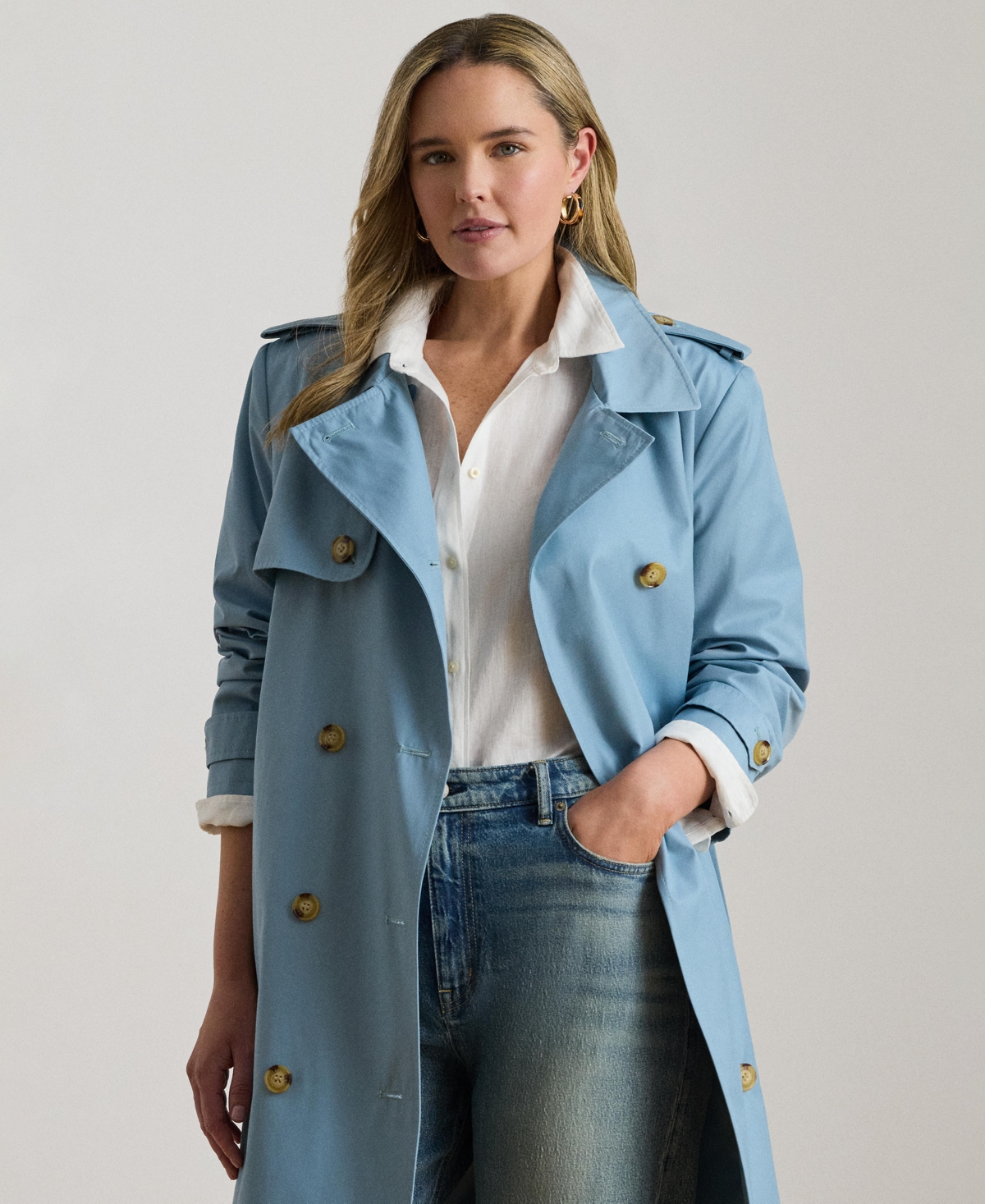 Click here for Lauren Ralph Lauren Plus Size Double-Breasted Belt... prices