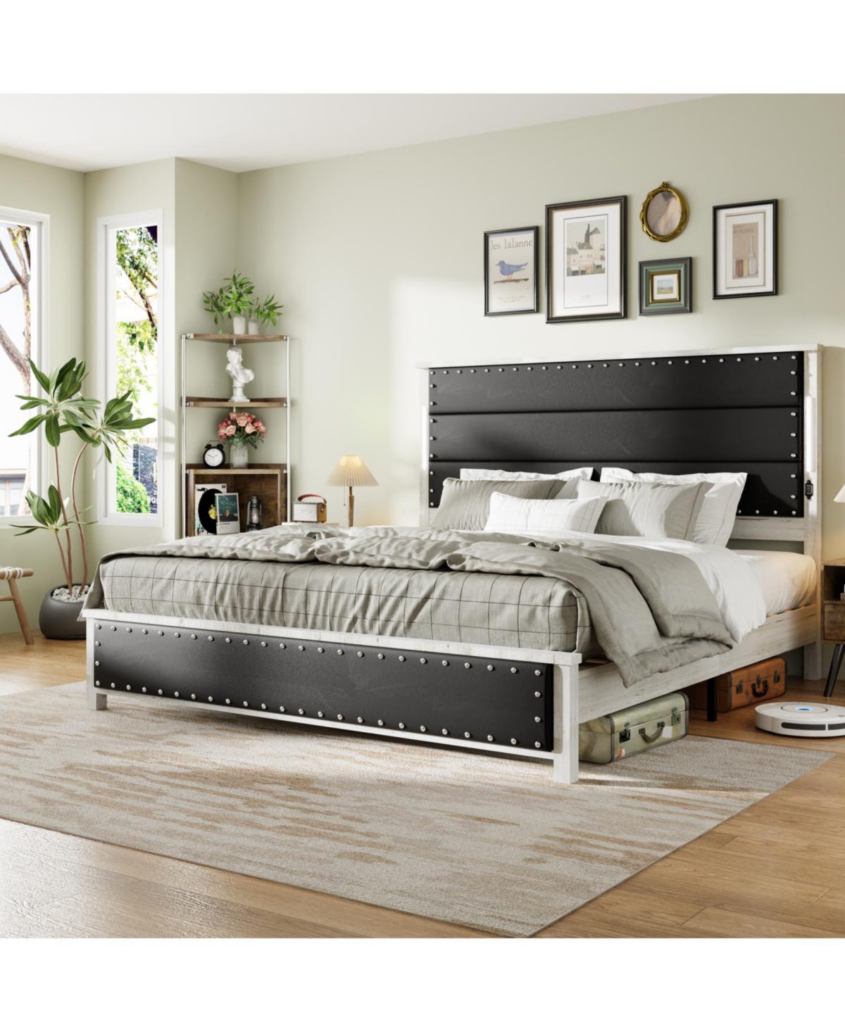 Click here for Streamdale Furniture King Bed Frame with Headboard... prices