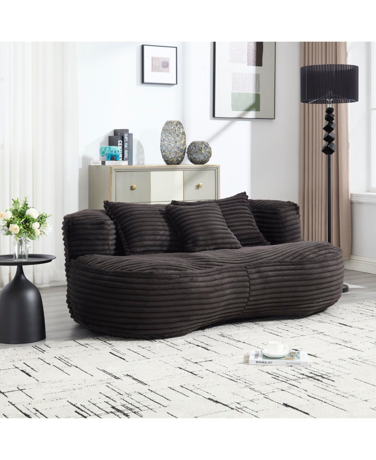 Click here for Streamdale Furniture Cozy Bean Bag Sofa - Black prices