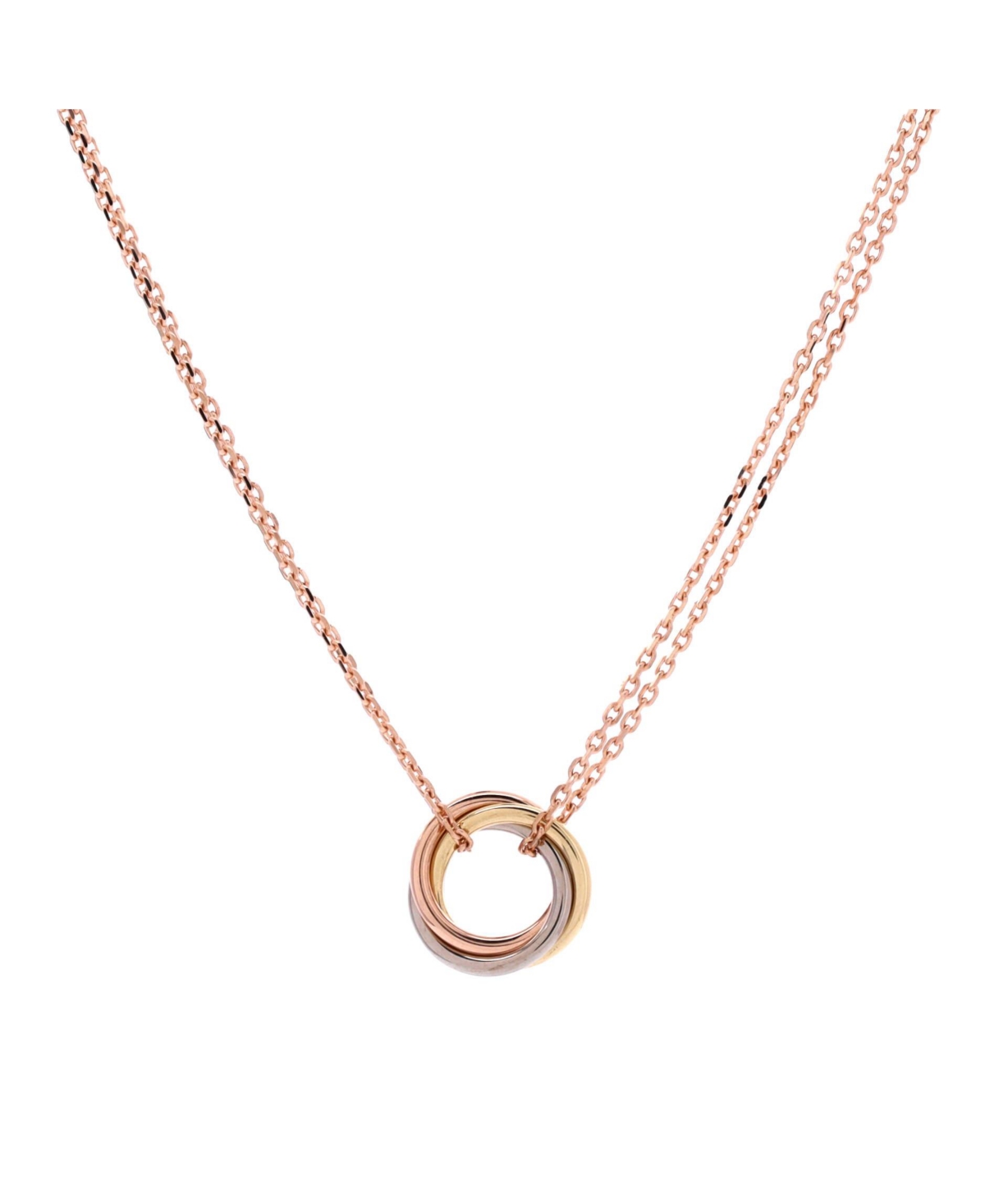 Click here for Pre-Owned Cartier Trinity Choker Necklace - 18k tr... prices