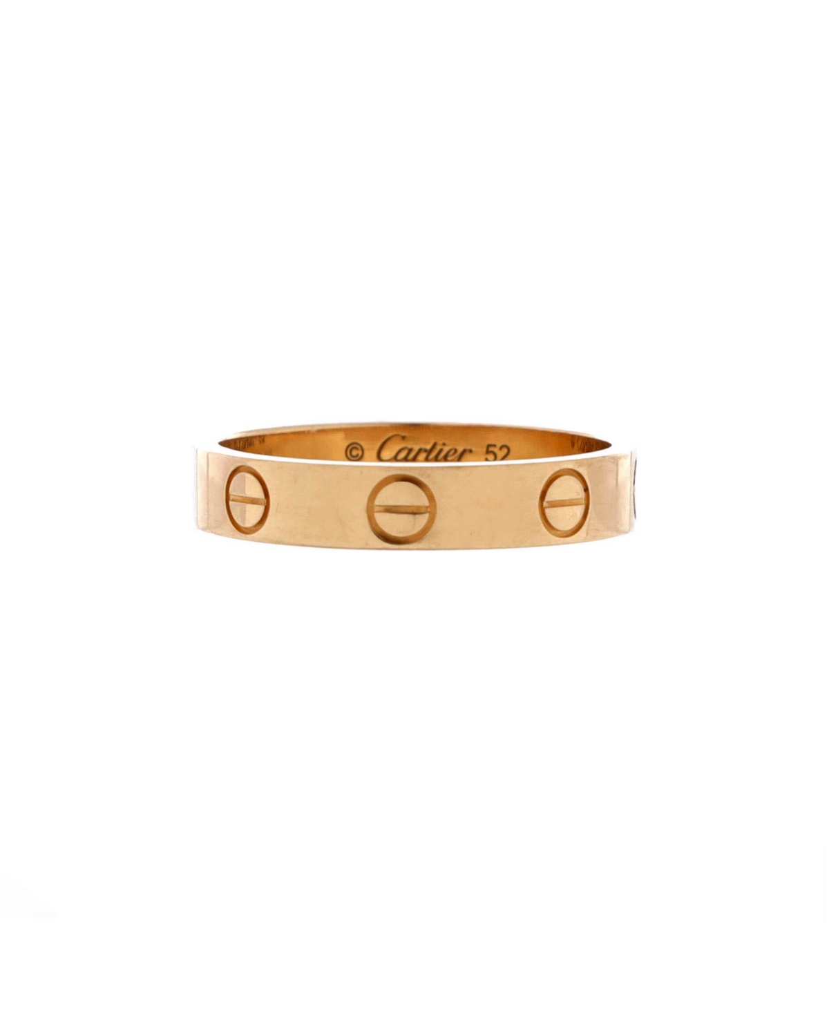 Click here for Pre-Owned Cartier Love Wedding Band Ring - 18k yel... prices