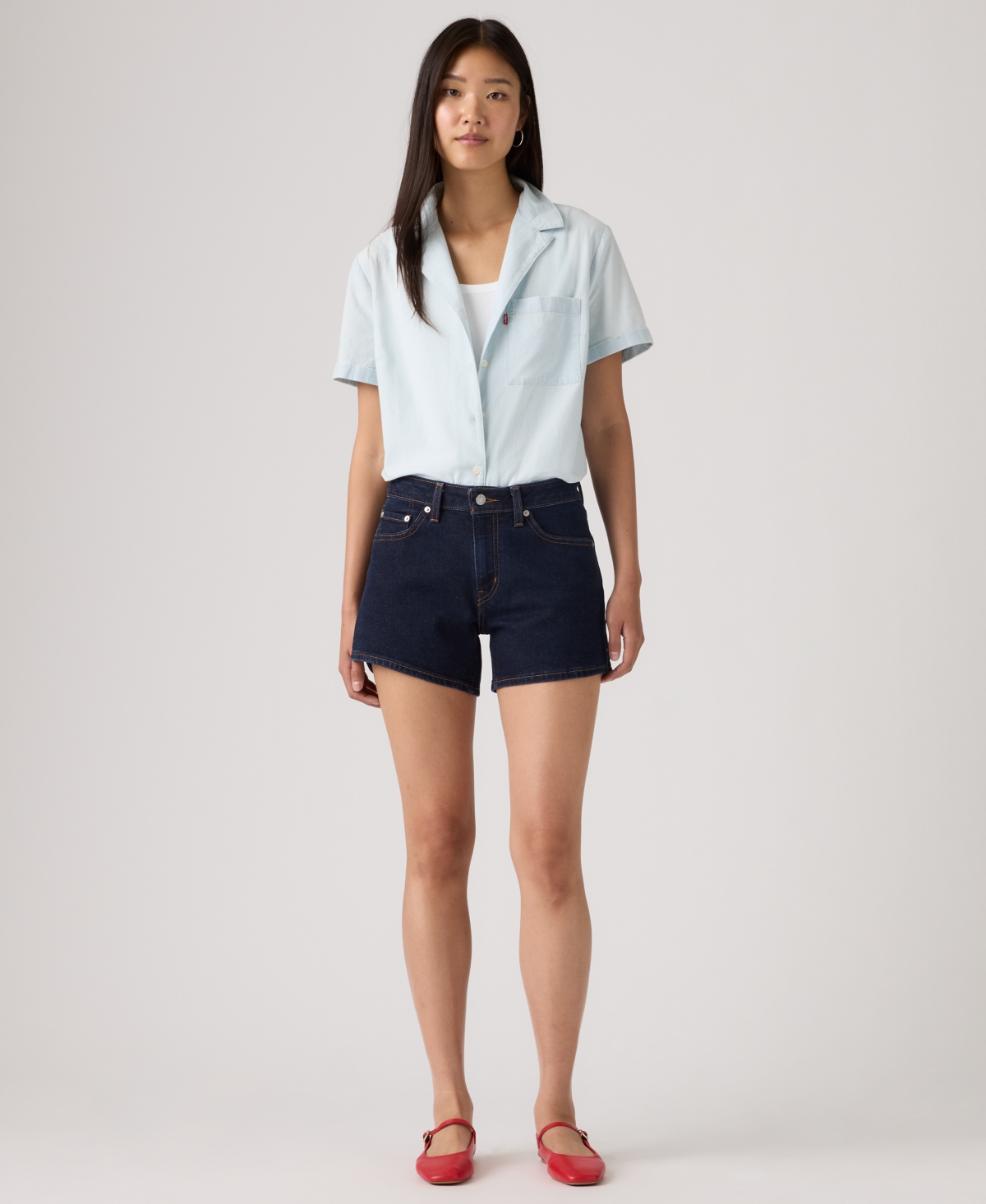 Click here for Levis Juniors Slim Fit A-Line Shorts - Whoa What prices