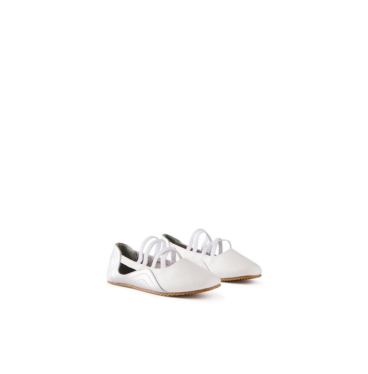 Click here for Cotton On Girls Spencer Sporty Flats - White/silve... prices