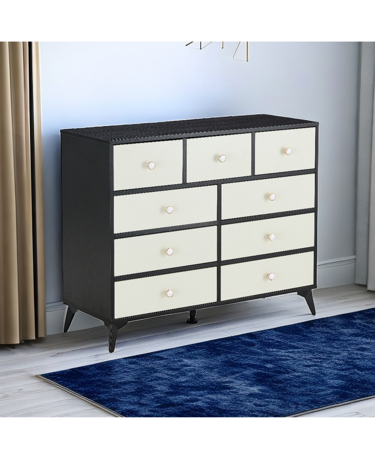 Click here for Streamdale Cabinet Wood Mdf Boards  9 Drawers Dres... prices