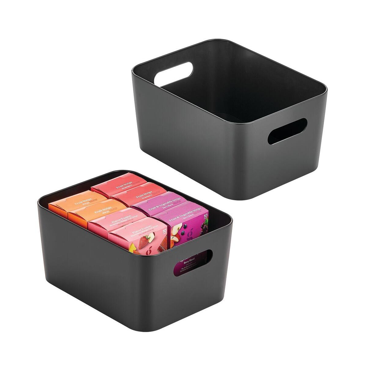 Click here for mDesign Metal Storage Bin with Handles - Set of 2... prices