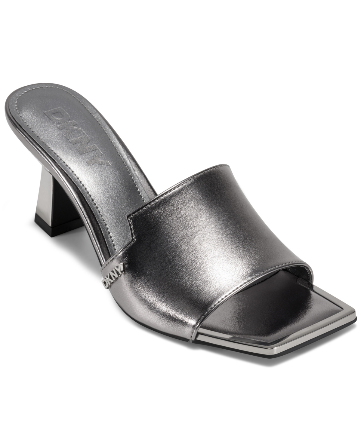 Click here for Dkny Womens Kailyn Slip-On Mule Sandals - Nickel prices