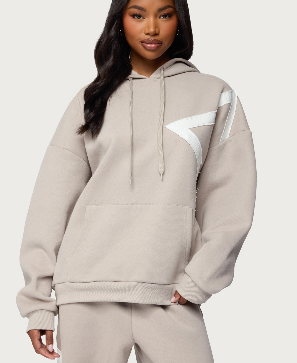 Click here for Edikted Womens Starly Oversized Hoodie - Gray prices