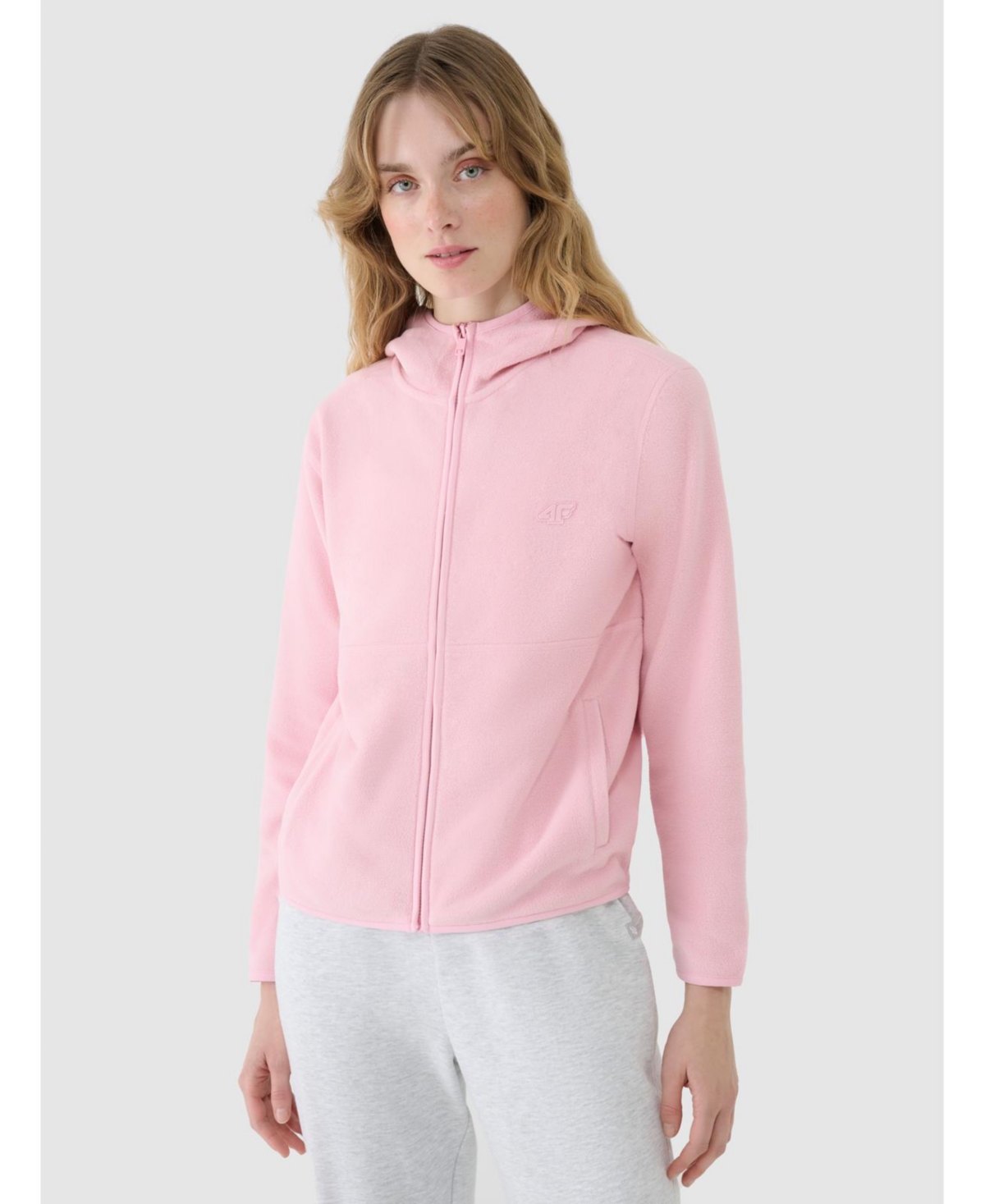 Click here for 4F Womens regular hooded fleece - pink prices