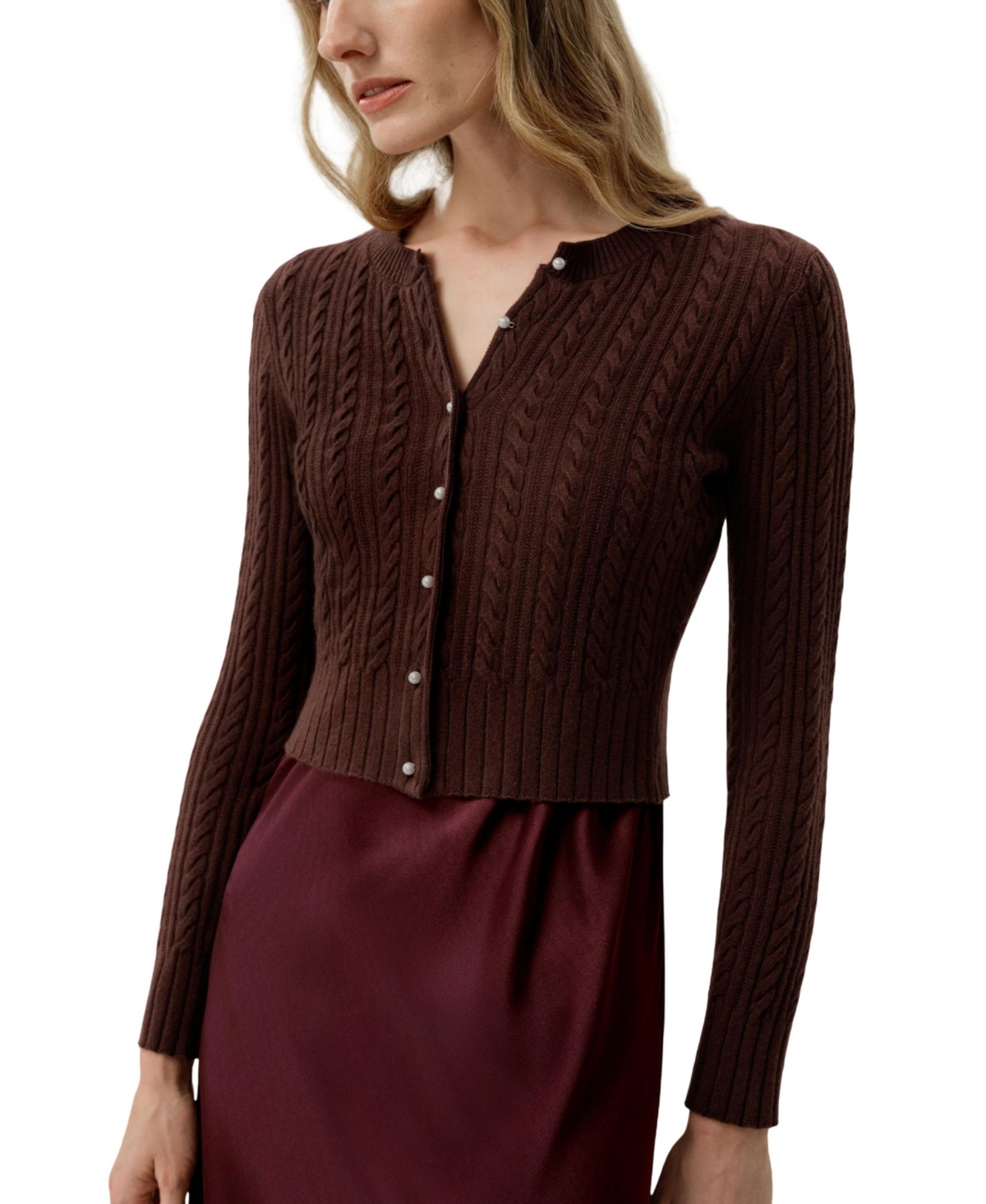 Click here for Lilysilk Womens X Lydia Millen The Hawthorn Cardig... prices