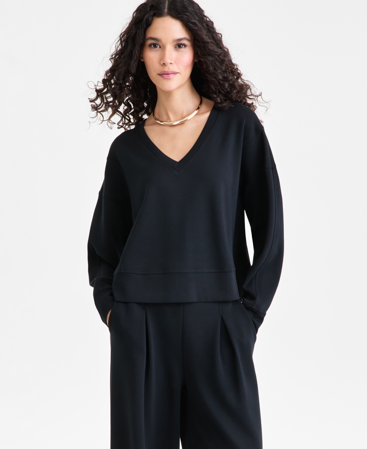 Click here for I.n.c. International Concepts Womens Off-Duty Long... prices