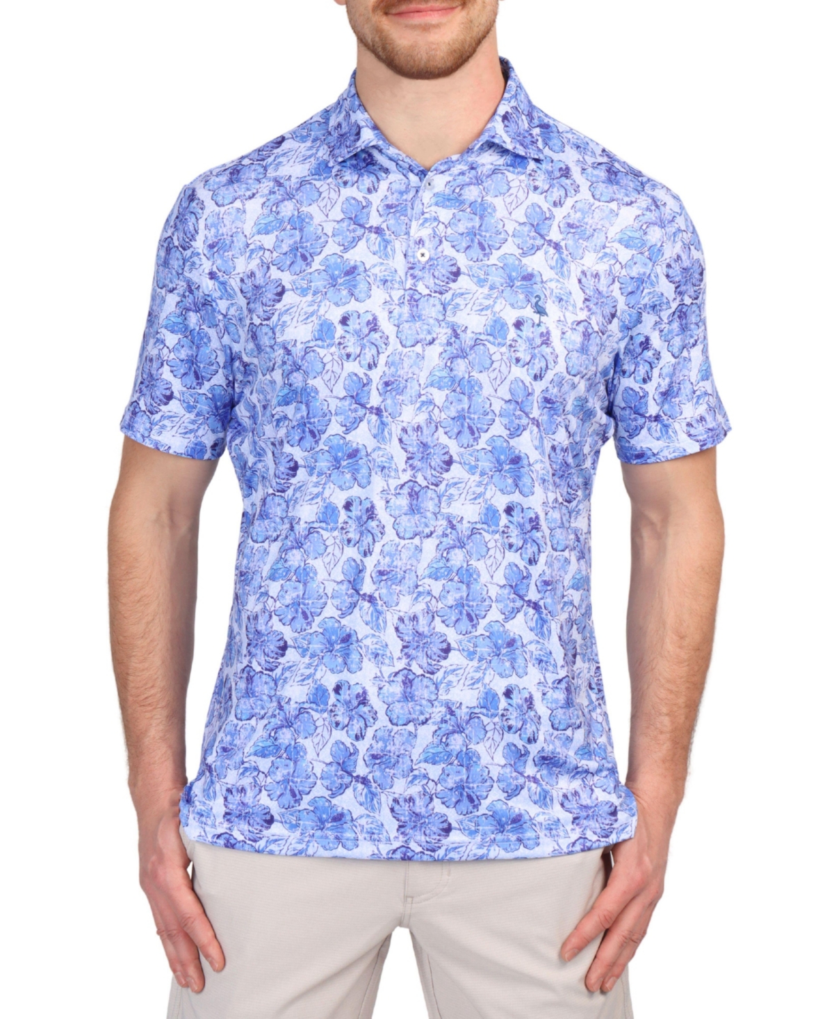 Click here for Tailorbyrd Mens Vintage Hibiscus Printed Performan... prices