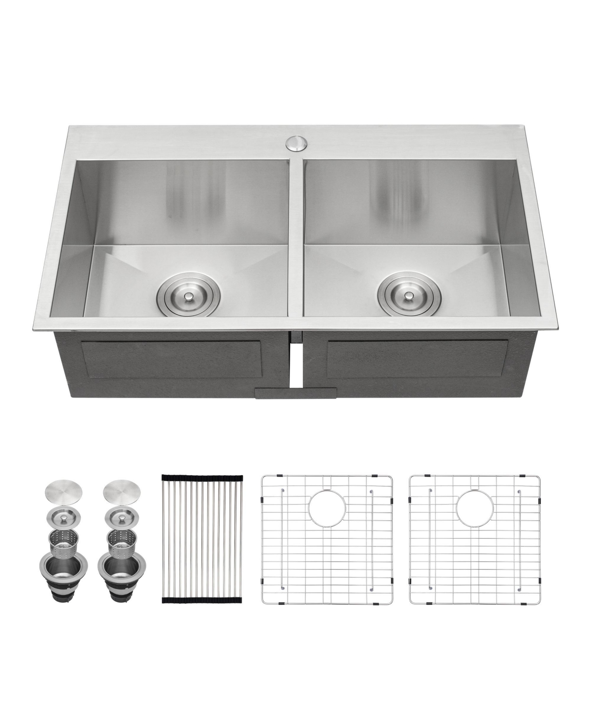 Click here for flynama huluwat Double Bowl Kitchen Sink Drop In S... prices