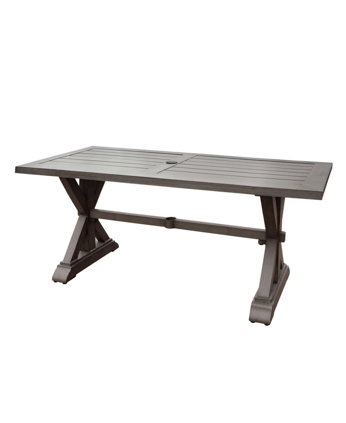 Click here for Mondawe Outdoor Aluminum Dining Table  Slatted Top... prices