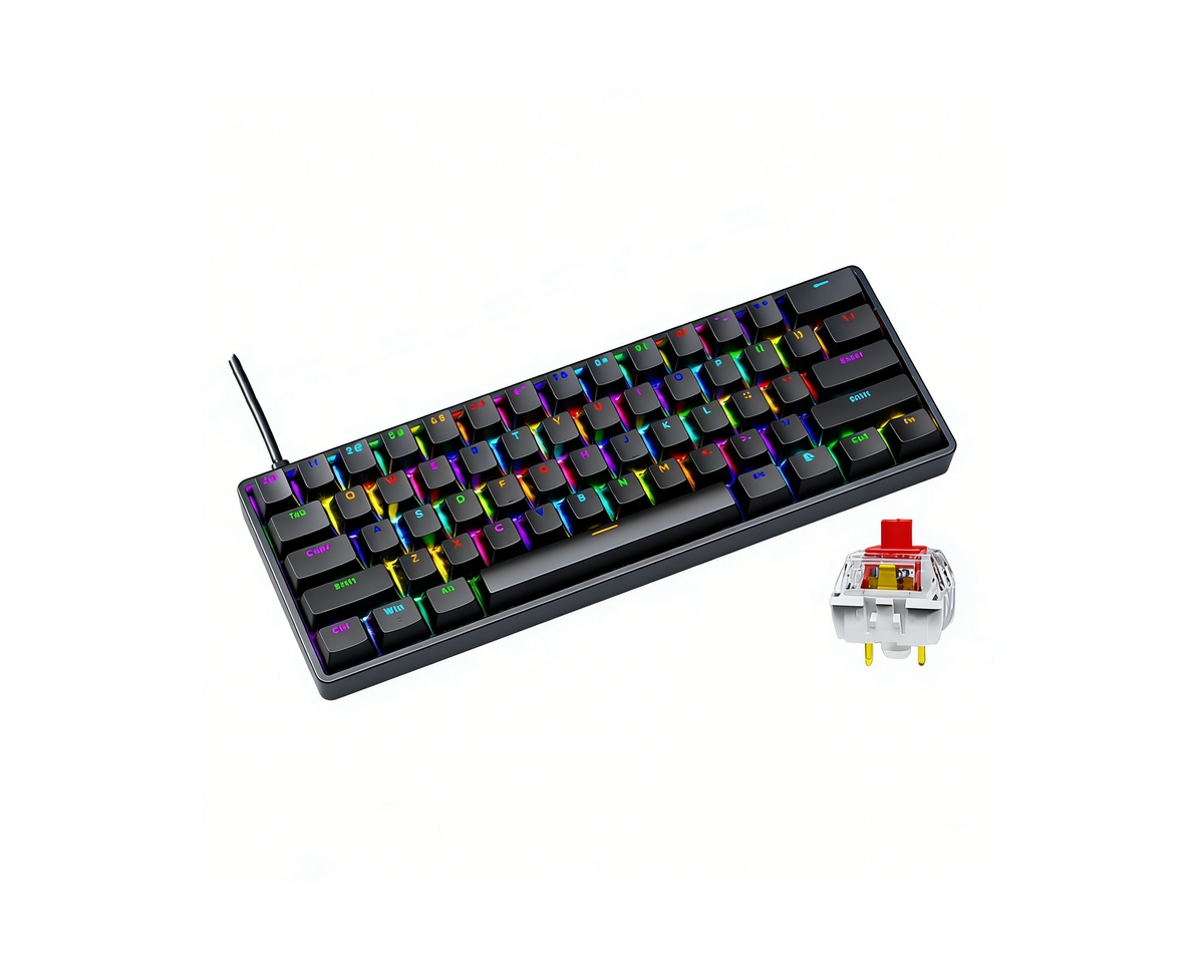 Click here for Risokeys 61-Key Rgb Wired Hot-Swappable Mechanical... prices