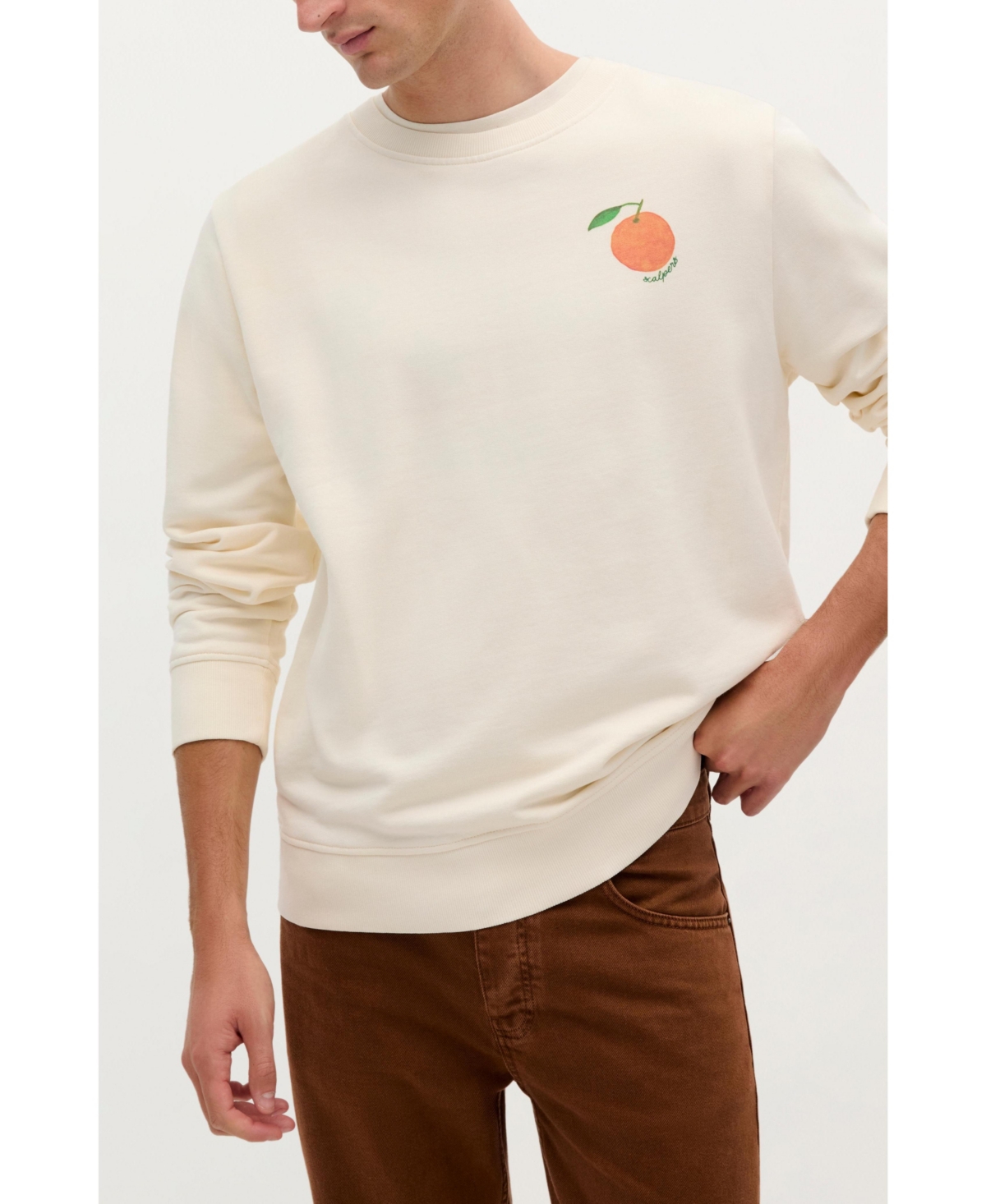 Click here for Scalpers Mens Juices Sweater - Off white prices