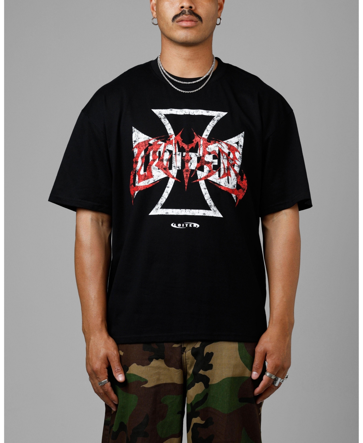 Click here for Loiter Mens Forged T-Shirt - Black prices
