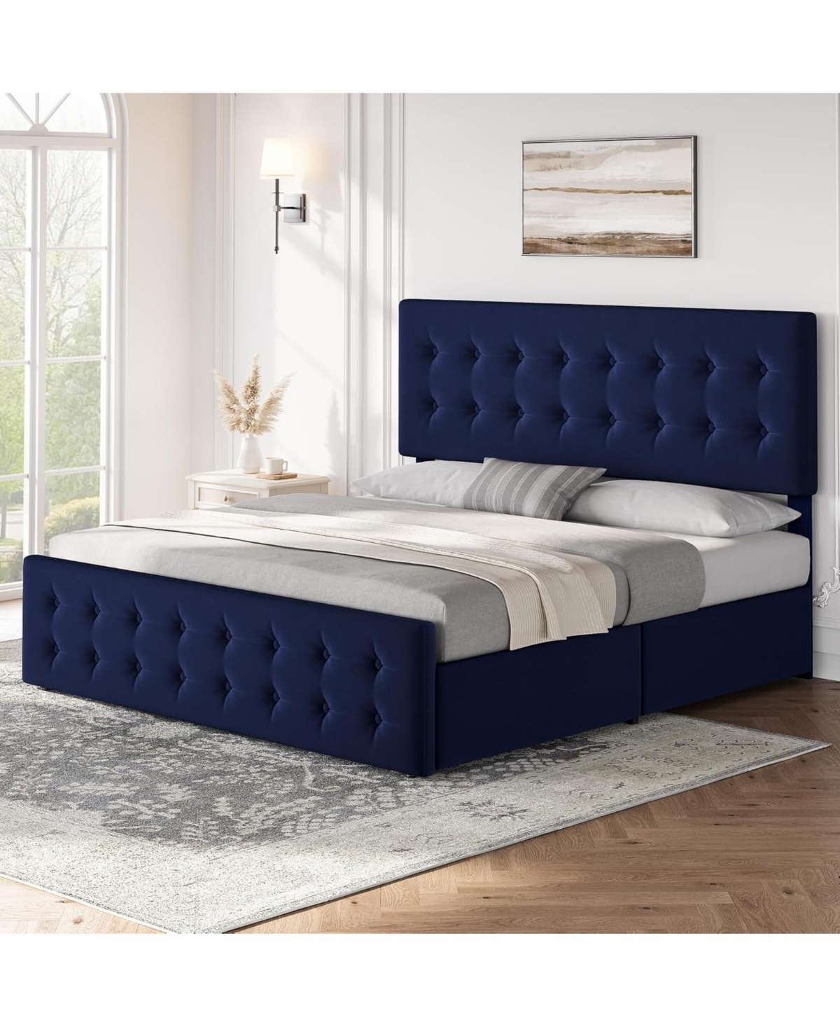 Click here for gaomon King Size Bed Frame Space Saving  for Livin... prices