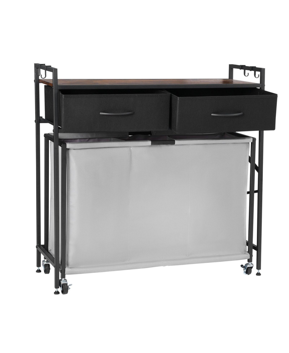 Click here for Ecooso 3-Section Laundry Sorter  Rolling Hamper wi... prices