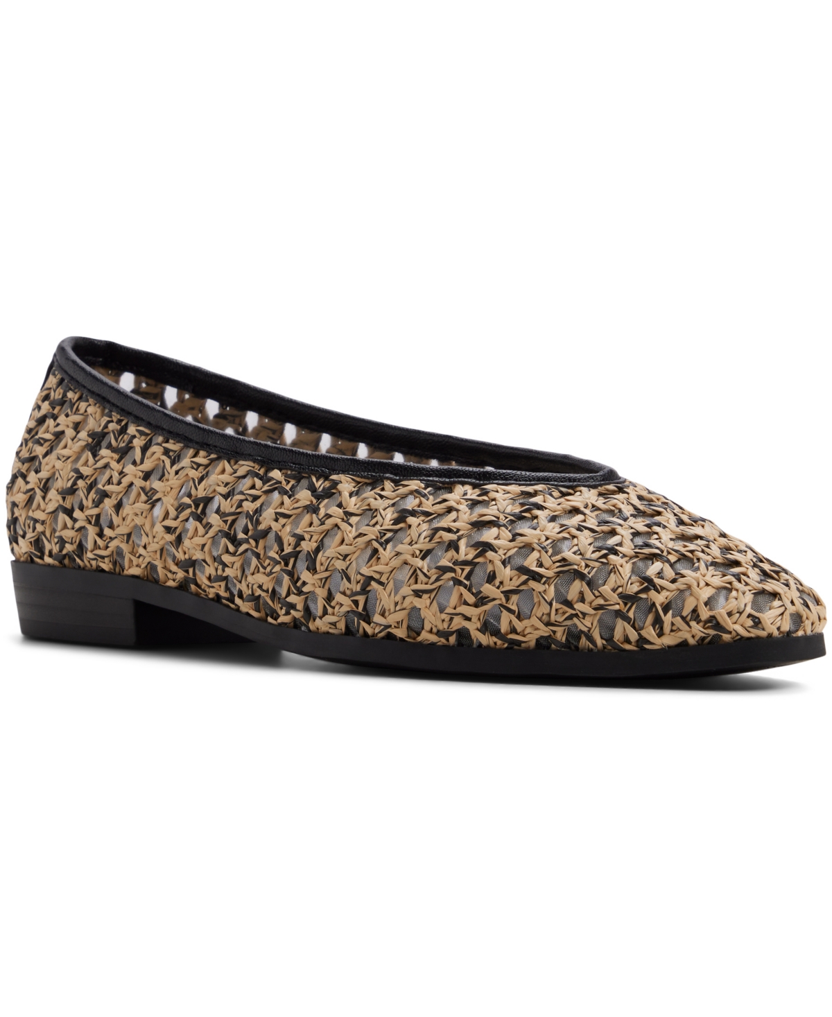 Click here for Aldo Womens Rafaella Slip-On Flats - Raffia Black/... prices
