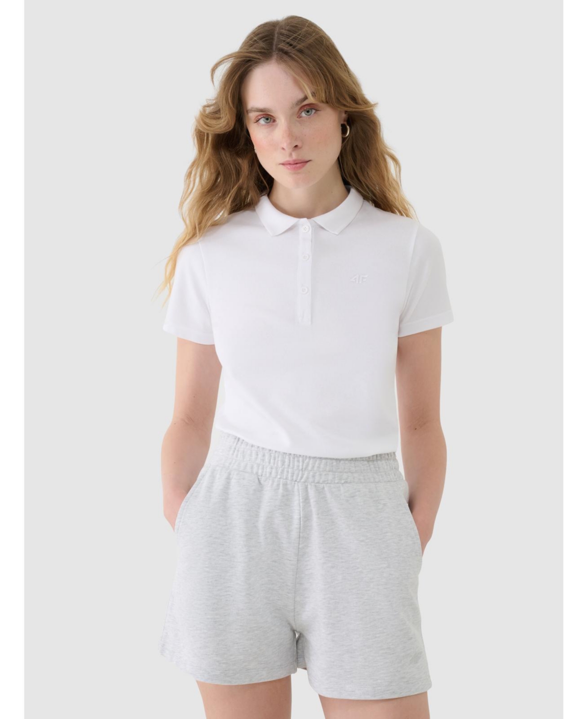 Click here for 4F Womens Slim Polo Shirt - White prices