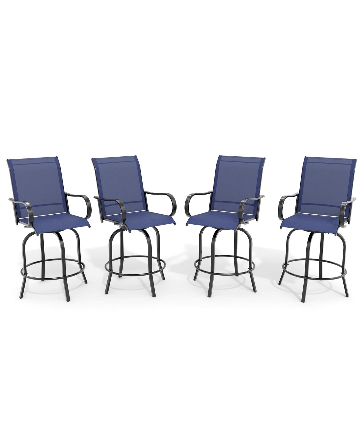 Click here for gaomon Outdoor Swivel Bar Stools Set of 4  Patio S... prices