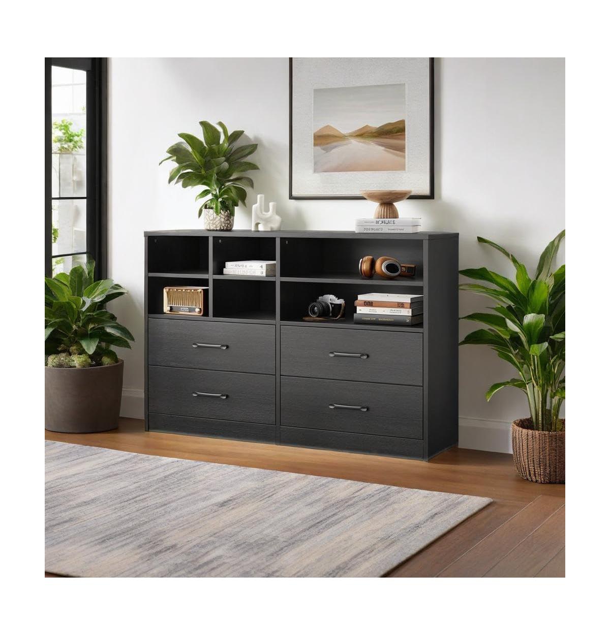 Click here for gaomon Dresser for Bedroom with 4 Drawer & 6 Stora... prices