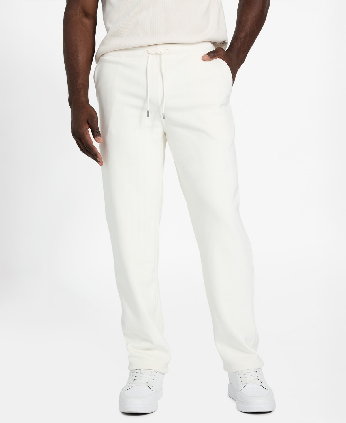 Click here for Guess Mens Bonded Active Sweatpants - White prices