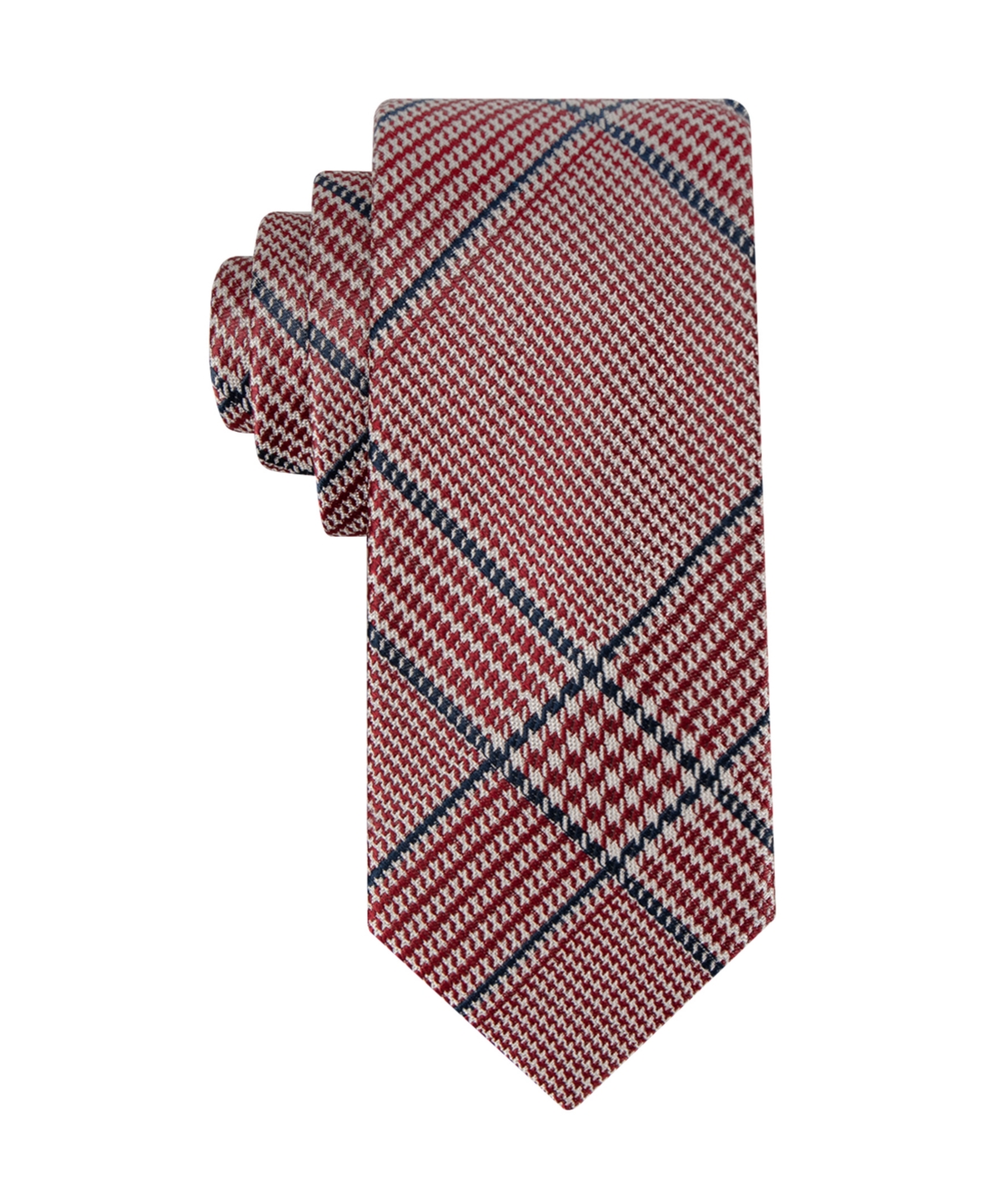 Click here for Tommy Hilfiger Mens Tucker Plaid Pattern Tie - Red prices