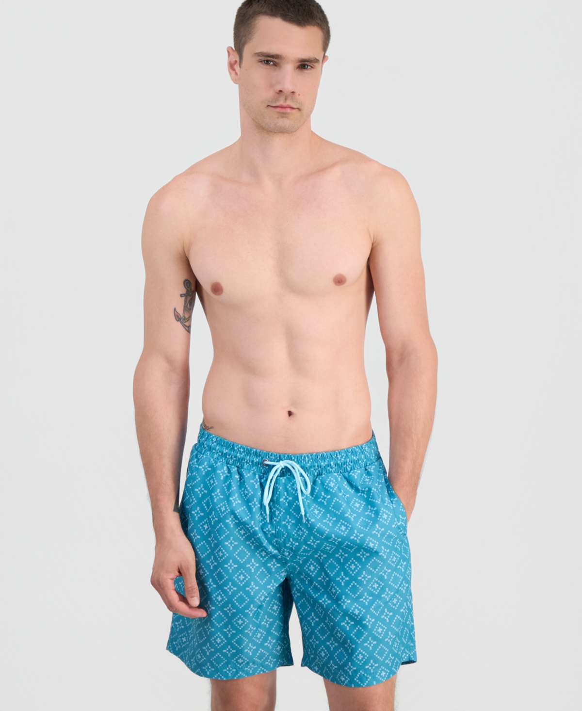 Click here for Club Room Mens Rustic Geo 7 Swim Trunks  Macys Exc... prices