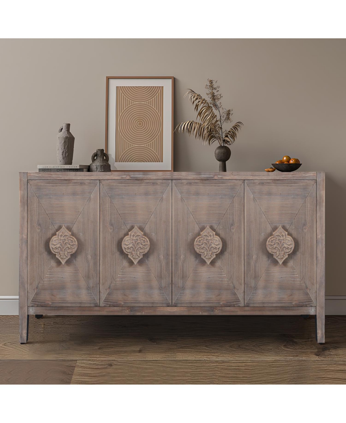 Click here for Simplie Fun Carved Flower Door Handle  Antique Fou... prices