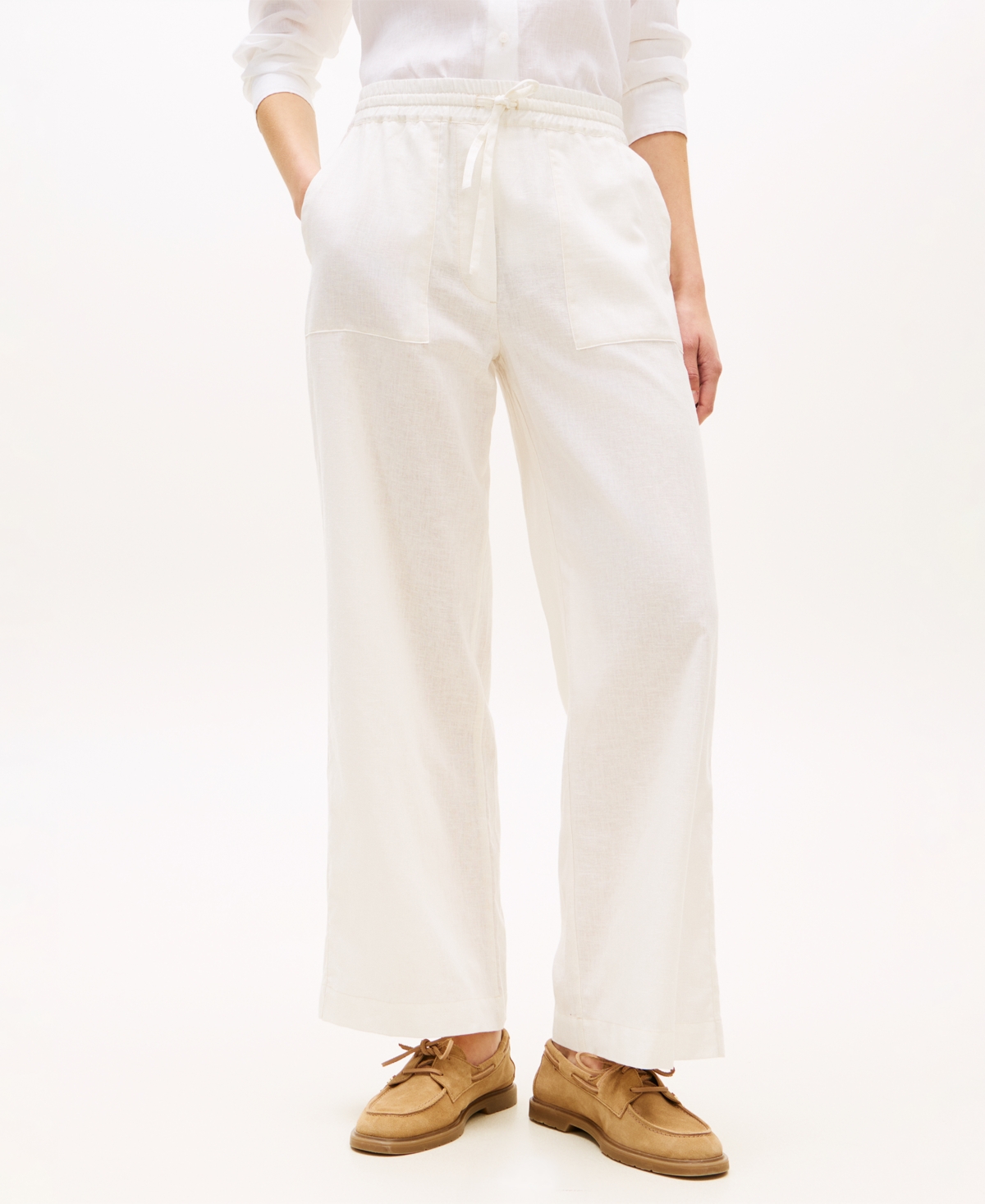 Click here for Tommy Hilfiger Womens Wide-Leg Pull-On Pants - Ecr... prices