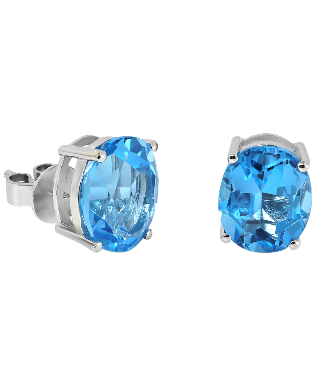 Click here for Macys Blue Topaz (8 ct. t.w.) Stud Earrings in Ste... prices