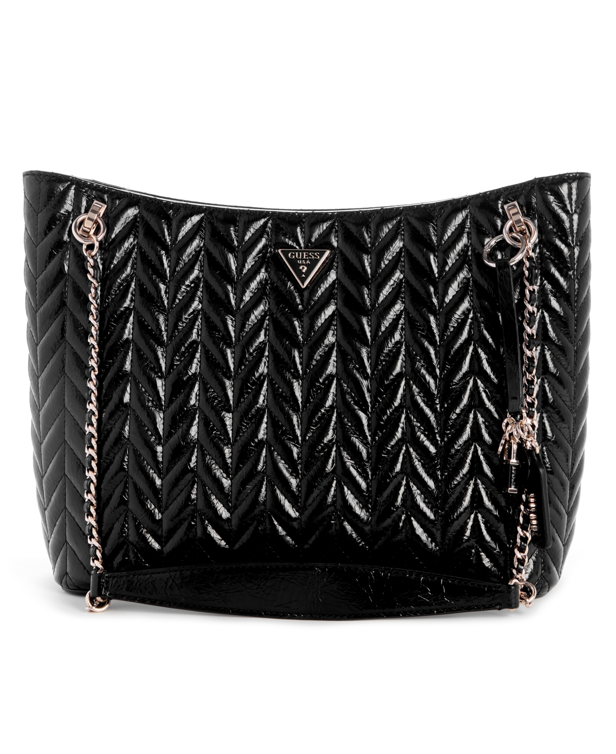 Click here for Guess Cheryl 2 Magnetic Snap Tote Bag - Black prices