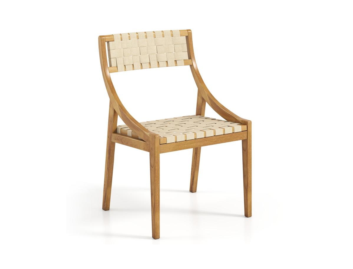 Click here for Slickblue Outdoor Webbing Dining Chair for Patio o... prices