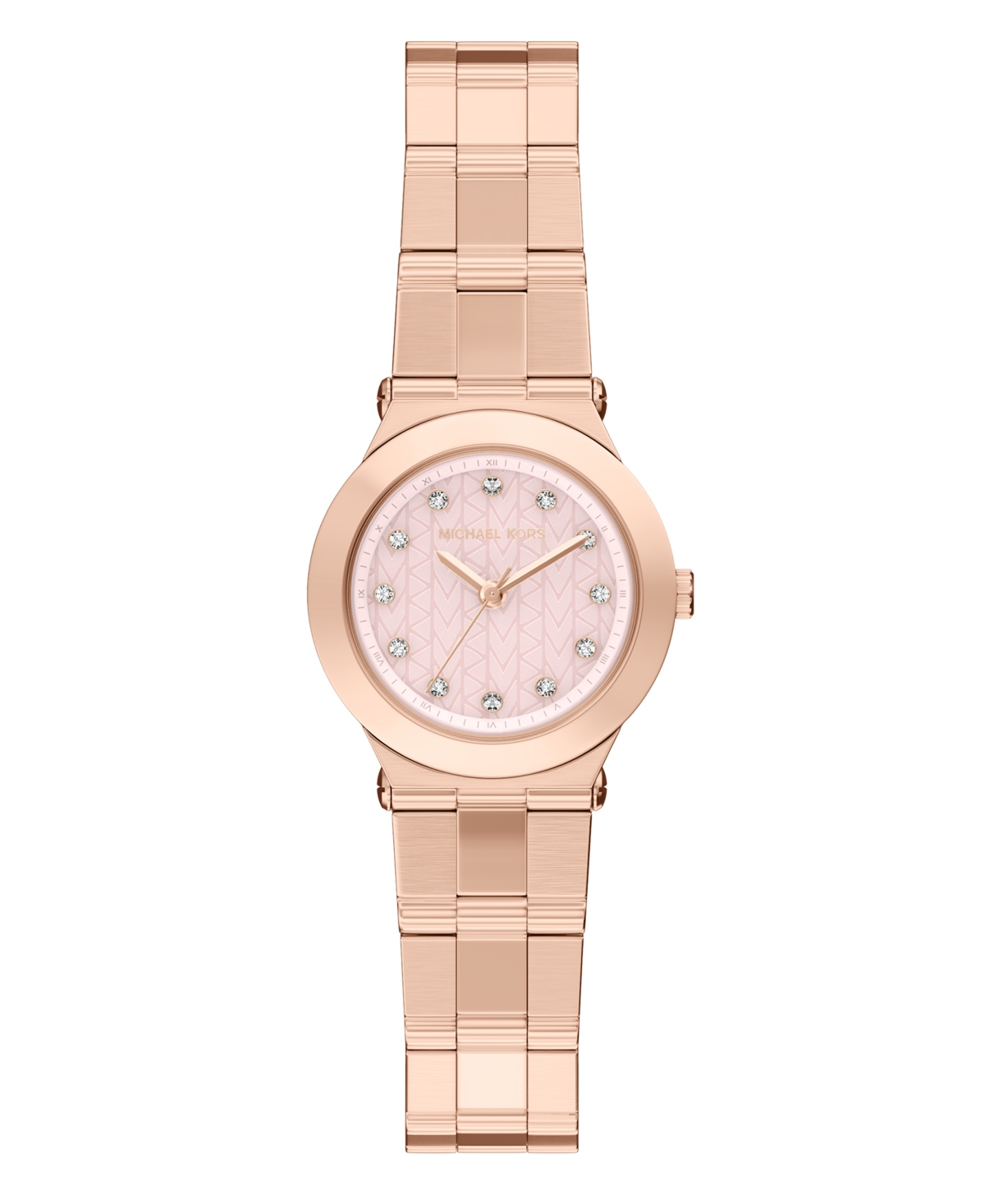 Click here for Michael Kors Womens Billie Three-Hand Rose Gold-To... prices