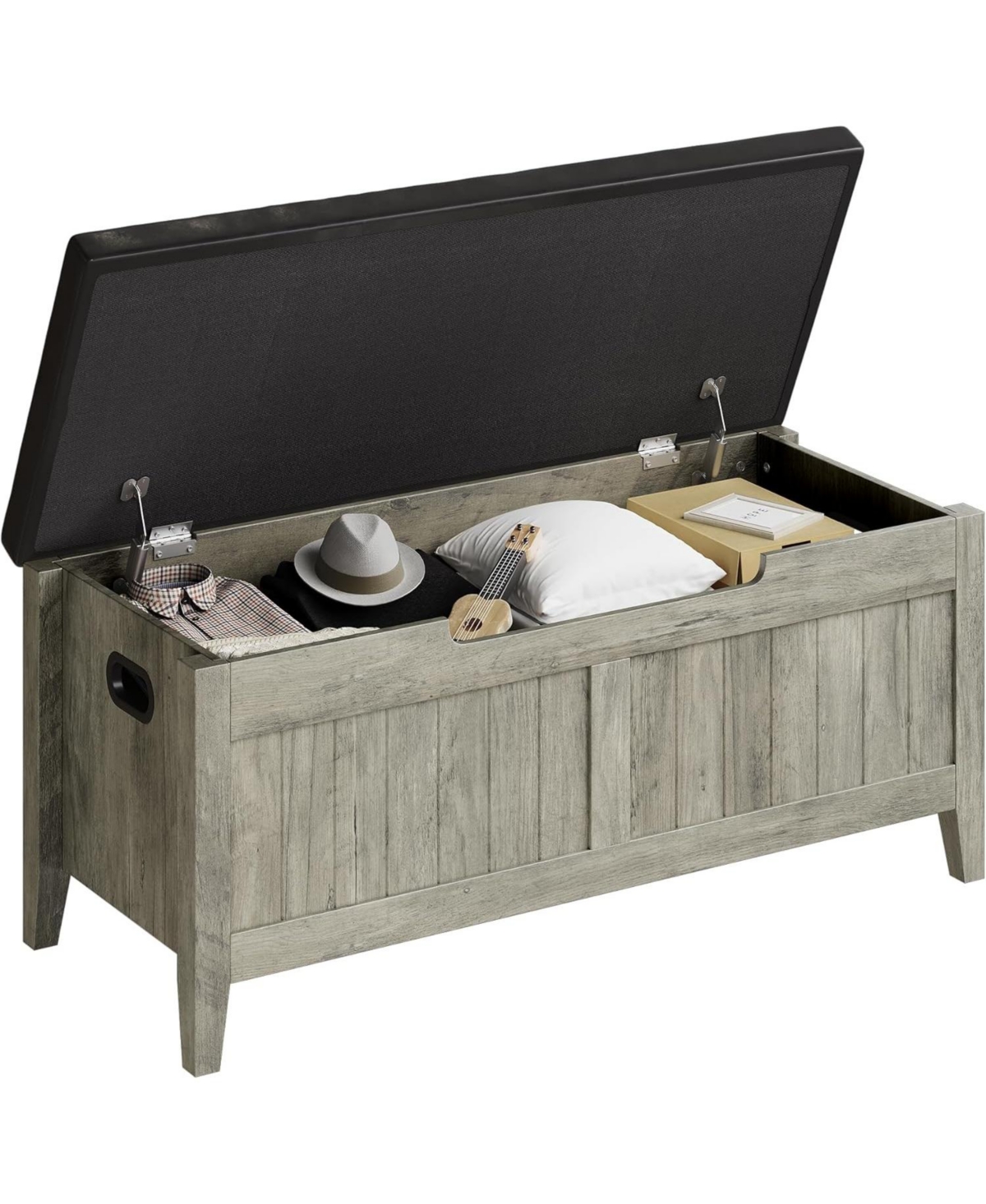 Click here for Gaomon Storage Bench  39.4 Wooden with - Grey prices