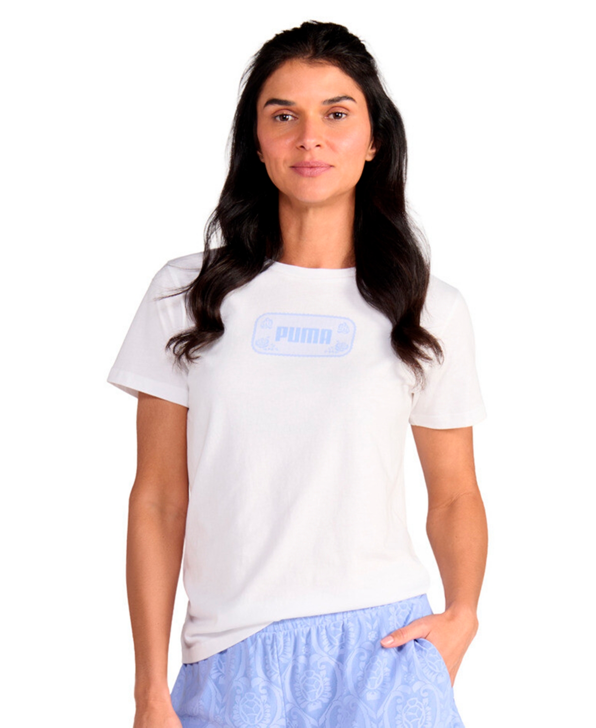 Click here for Puma Womens Lace Graphic Crewneck T-Shirt - Puma W... prices