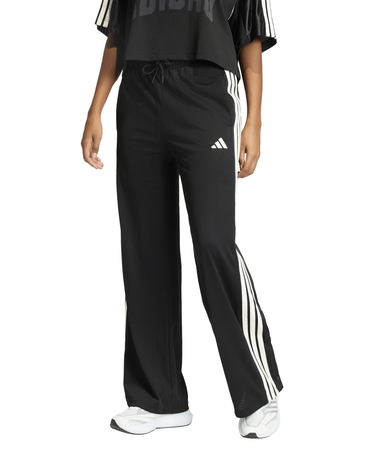 Click here for adidas Womens Stadium Mesh Sportswear Pants - Blac... prices